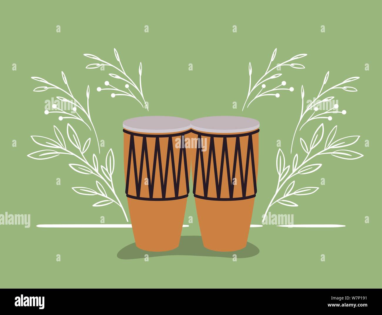 bongos drums musical instrument icon Stock Vector Image & Art - Alamy