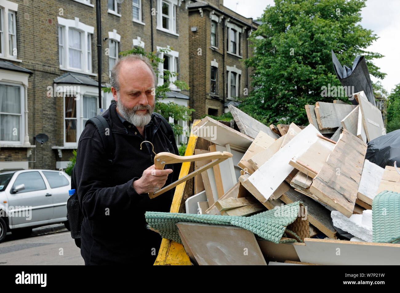 Green recycling skips hi-res stock photography and images - Alamy