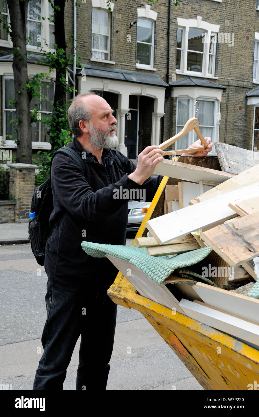 Green recycling skips hi-res stock photography and images - Alamy