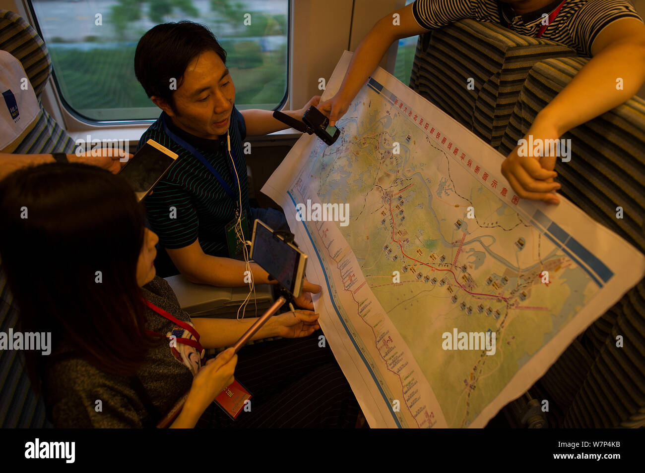 China bullet train map hi-res stock photography and images - Alamy