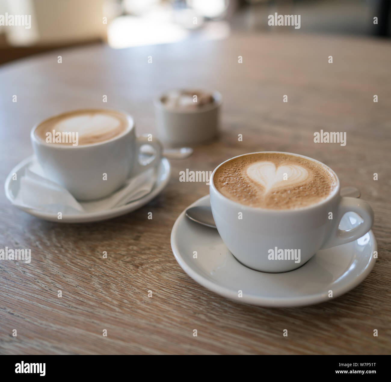 Coffee at Rick Stein's Sandbanks restaurant Stock Photo - Alamy