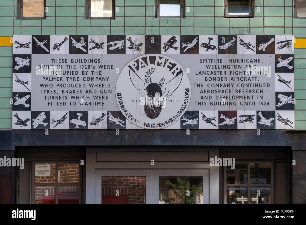 Memorial plaque on the Old Aeroworks on Hatton Street in Paddington ...