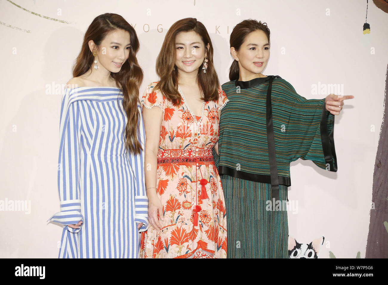 **TAIWAN OUT**(From left) Hebe, Selina, and Ella of Taiwanese girls ...