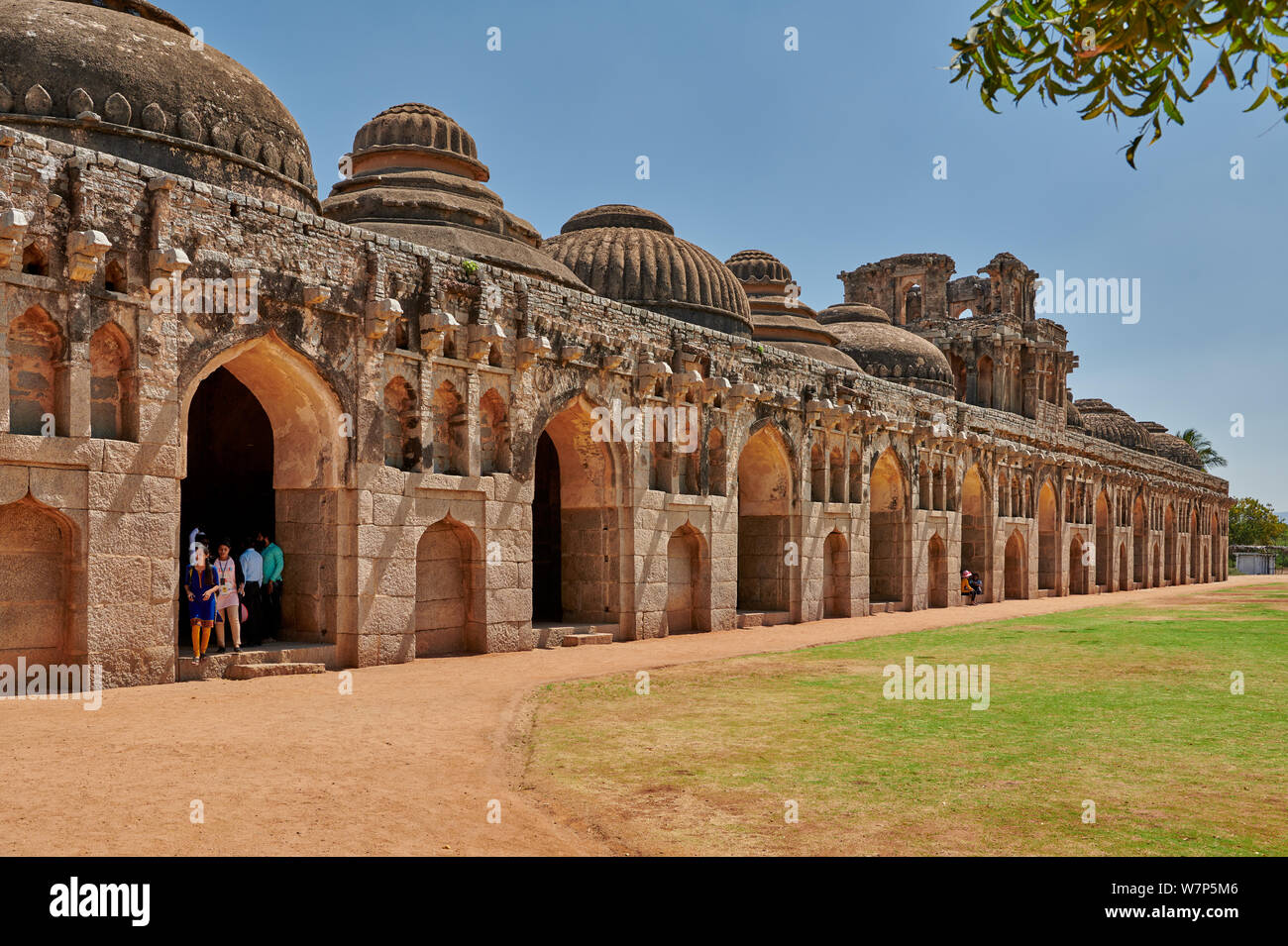 Gajashala or elephant stables, Hampi, UNESCO world heritge site ...