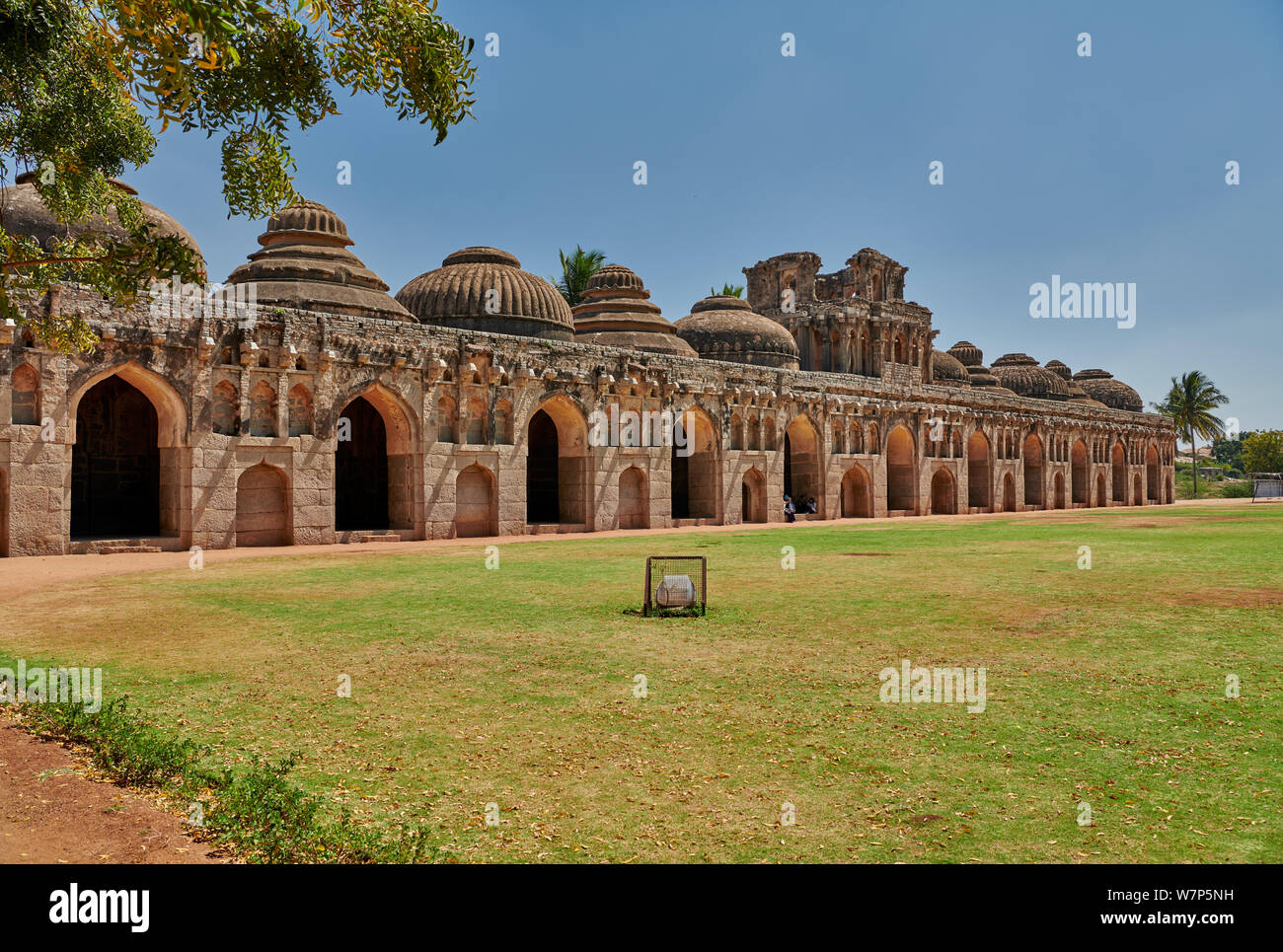 Gajashala or elephant stables, Hampi, UNESCO world heritge site ...