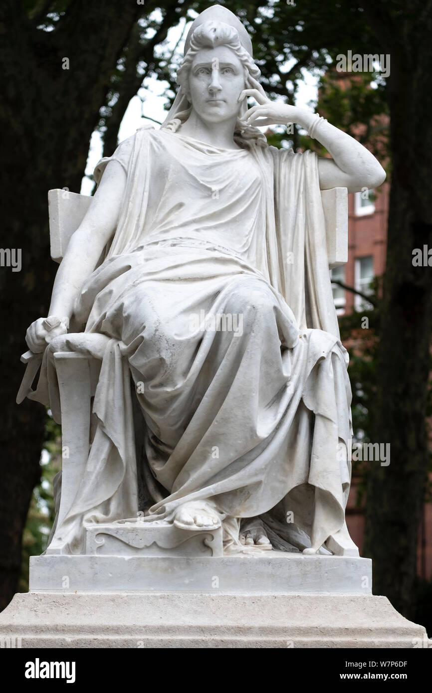 Recently renovated (2019) statue of Sarah Siddons (d. 1831), the most ...