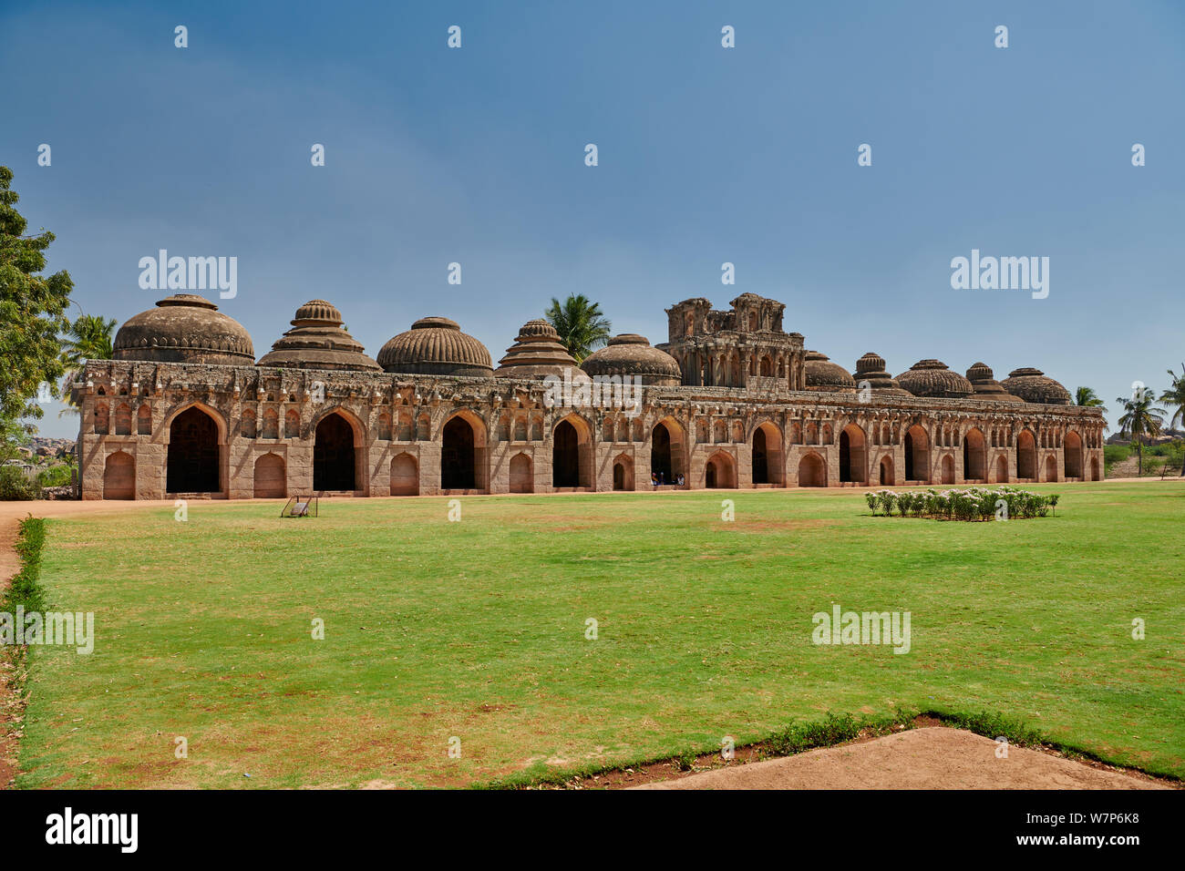 Gajashala or elephant stables, Hampi, UNESCO world heritge site ...