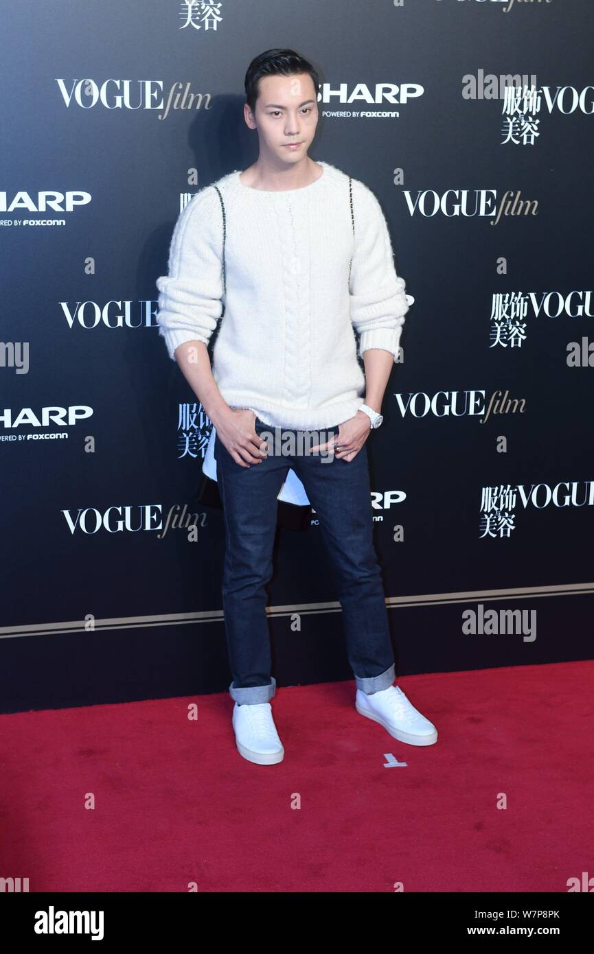 Hong Kong singer and actor William Chan arrives on the red carpet for ...