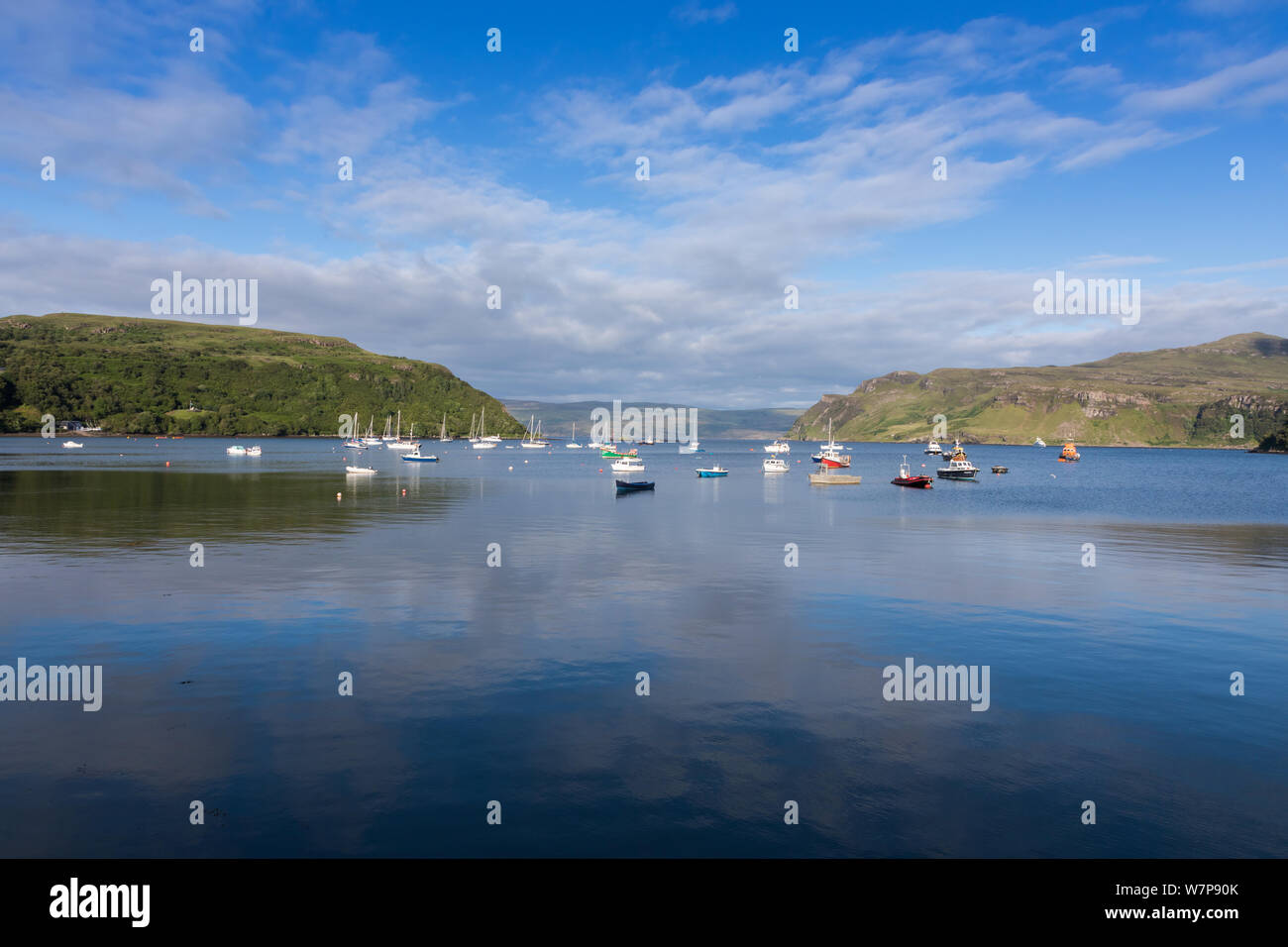 View of Portree harbour, Isle of Skye, UK Stock Photo - Alamy