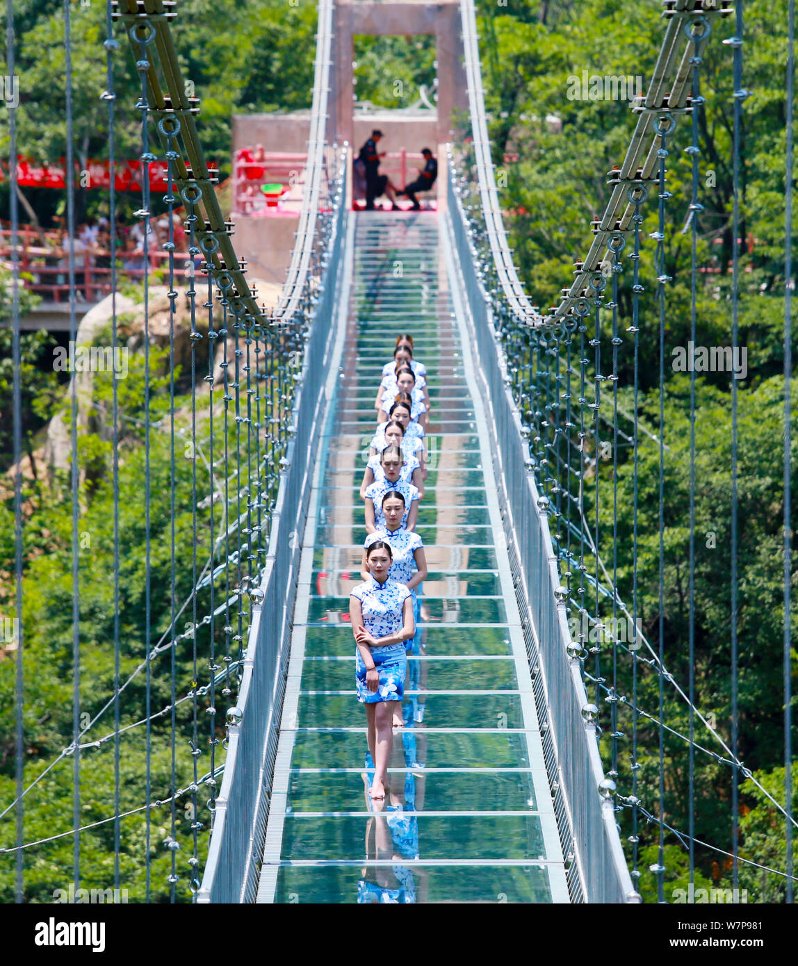 Female graduates dressed in cheongsam, also known as qipao in Chinese ...