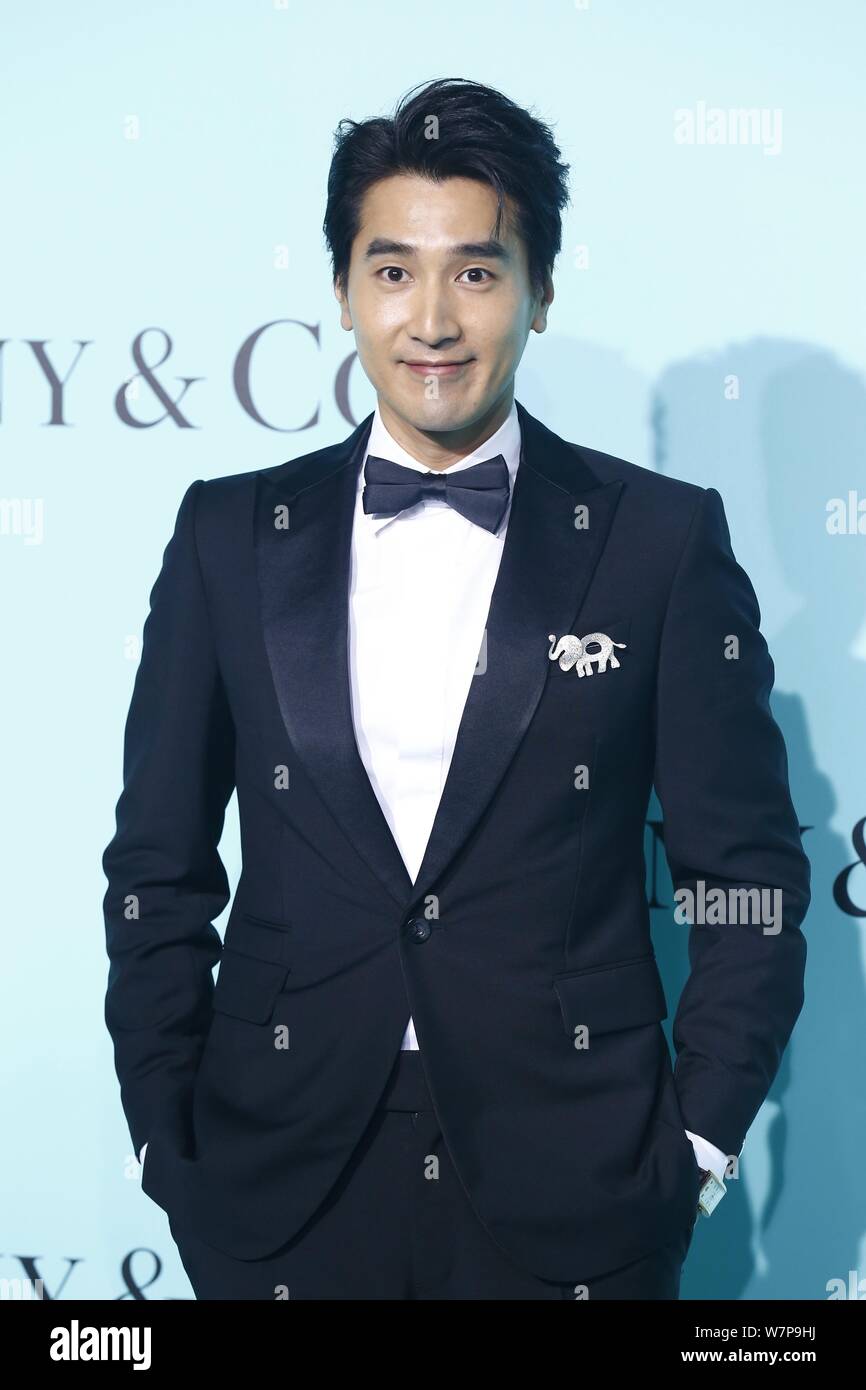 Taiwanese-Canadian actor Mark Chao arrives at a fashion event for ...