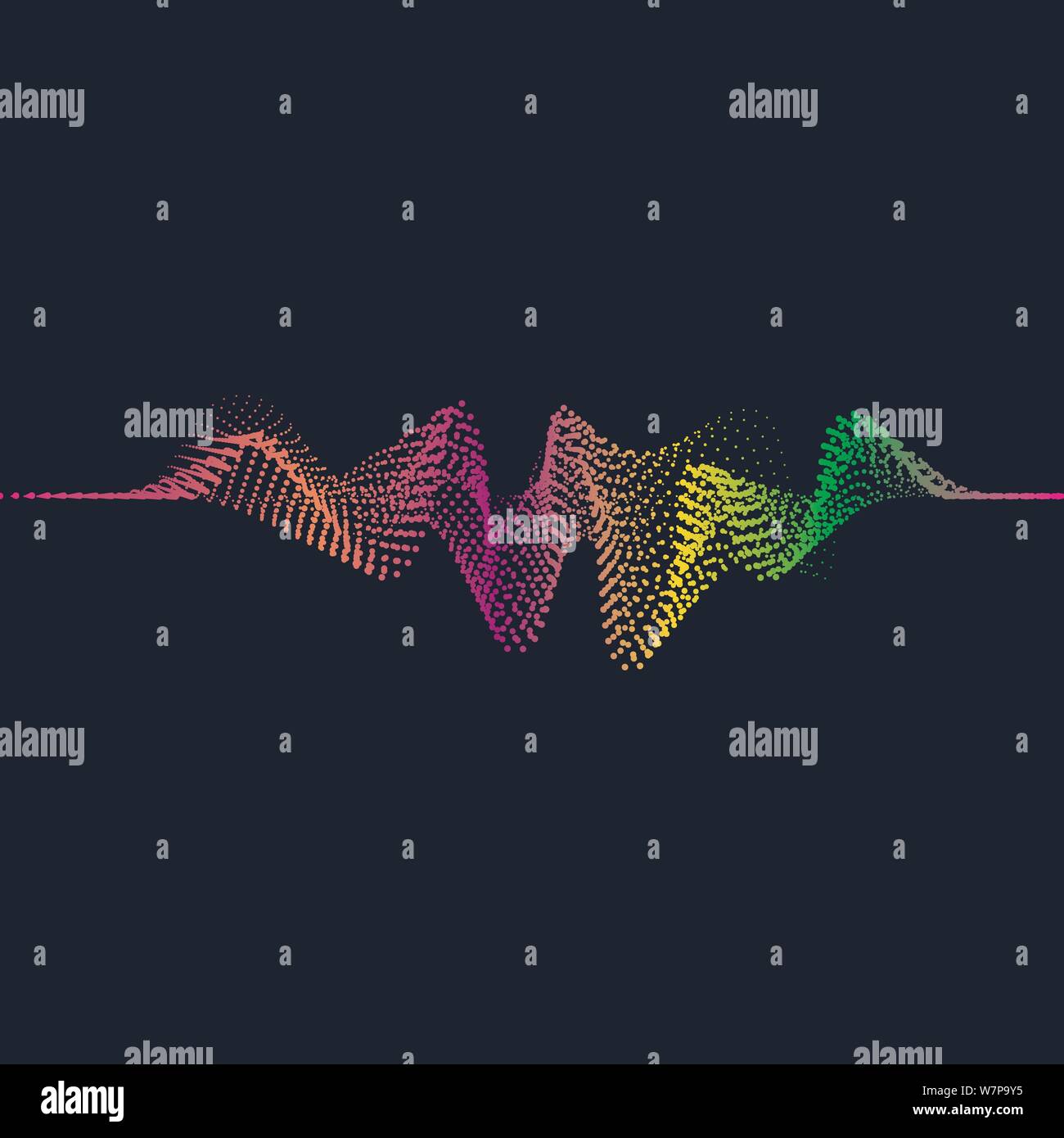 Sound waves vector illustration design template Stock Vector Image ...