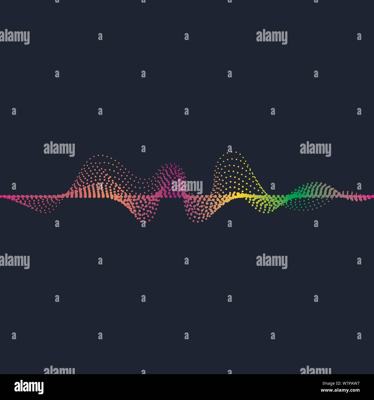 Sound waves vector illustration design template Stock Vector Image ...