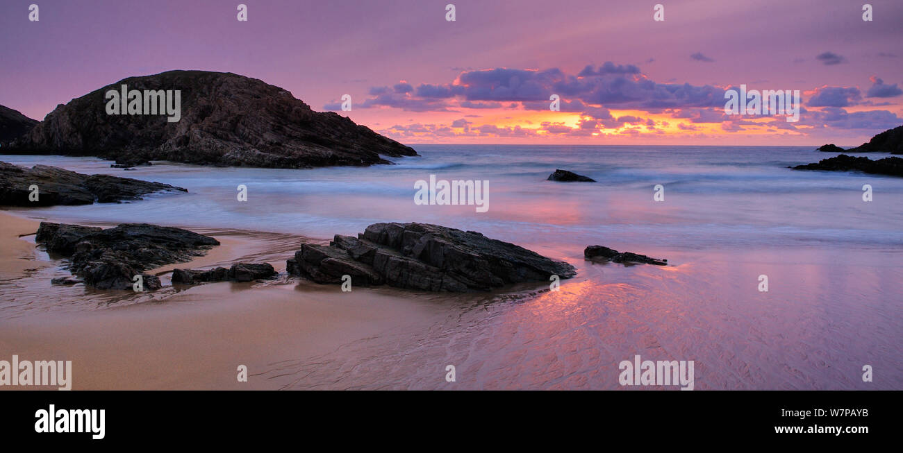Boyeeghter Strand and Melmore Head, County Donegal, Ireland, seen from ...