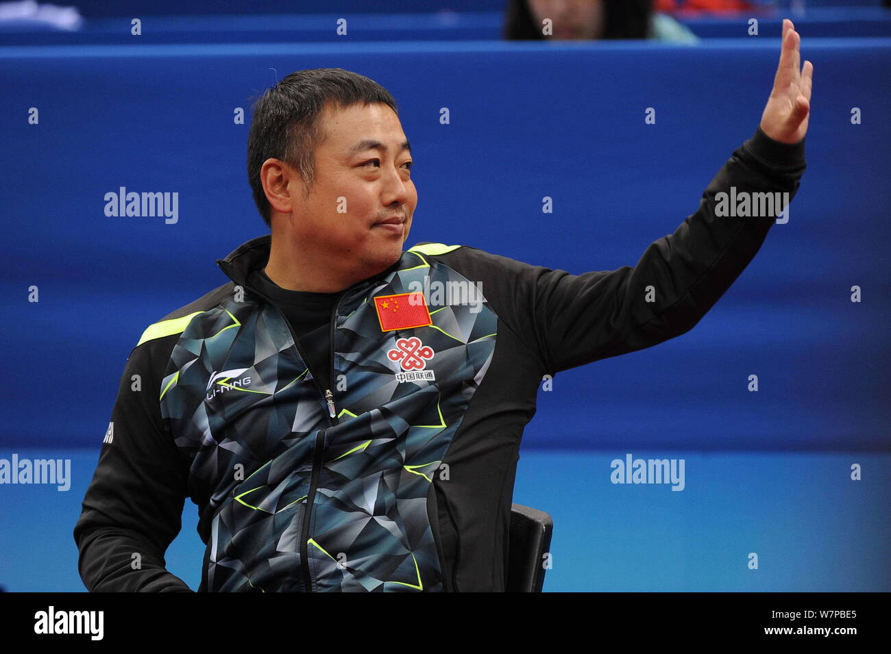 --FILE--Then head coach of China' s national table tennis team Liu ...