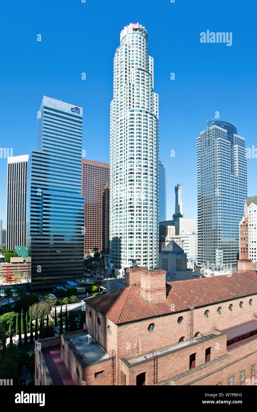 Skyscrapers in downtown Los Angeles, California, USA, July 2011 Stock ...