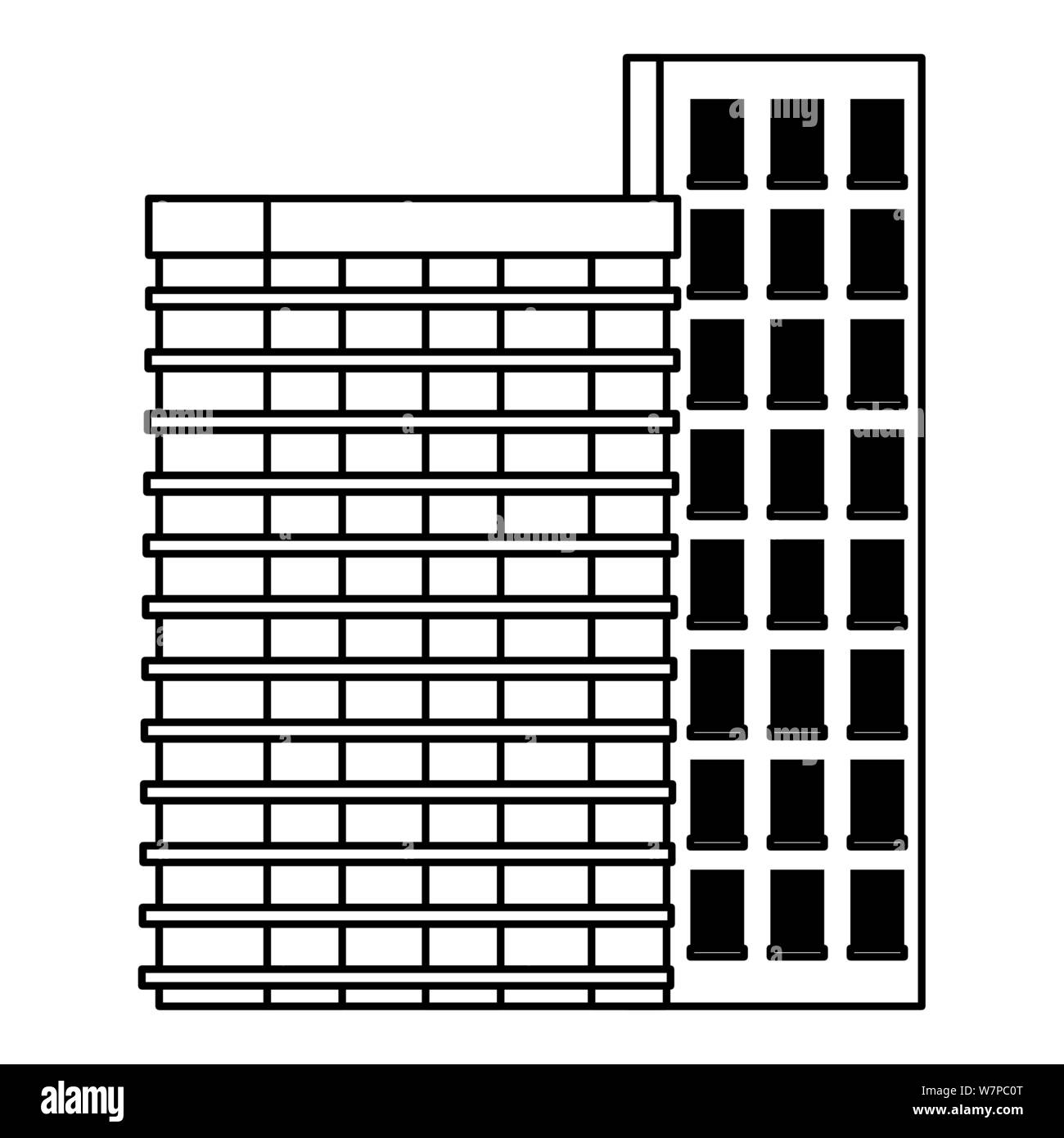 Skyscraper windows office in Cut Out Stock Images & Pictures - Alamy