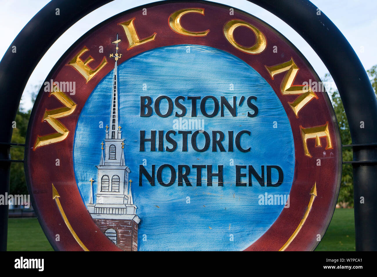 Welcome to Boston sign, Boston, Massachusetts, USA 2009 Stock Photo - Alamy