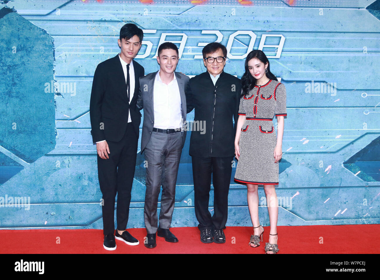 (From left) Chinese actor Liu Chang, Taiwanese actor Wallace Huo, Hong ...