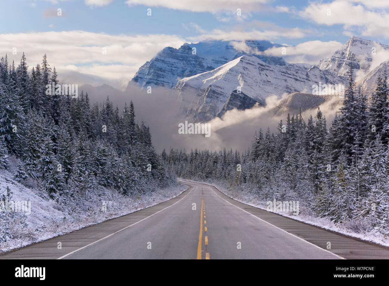 Icefields parkway between banff jasper hi-res stock photography and ...