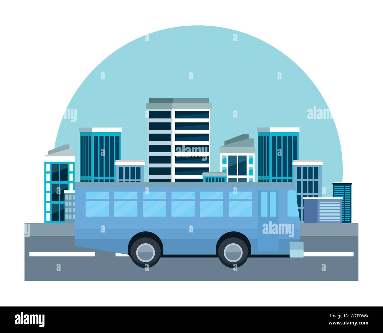 Public bus vehicle sideview cartoon Stock Vector Image & Art - Alamy