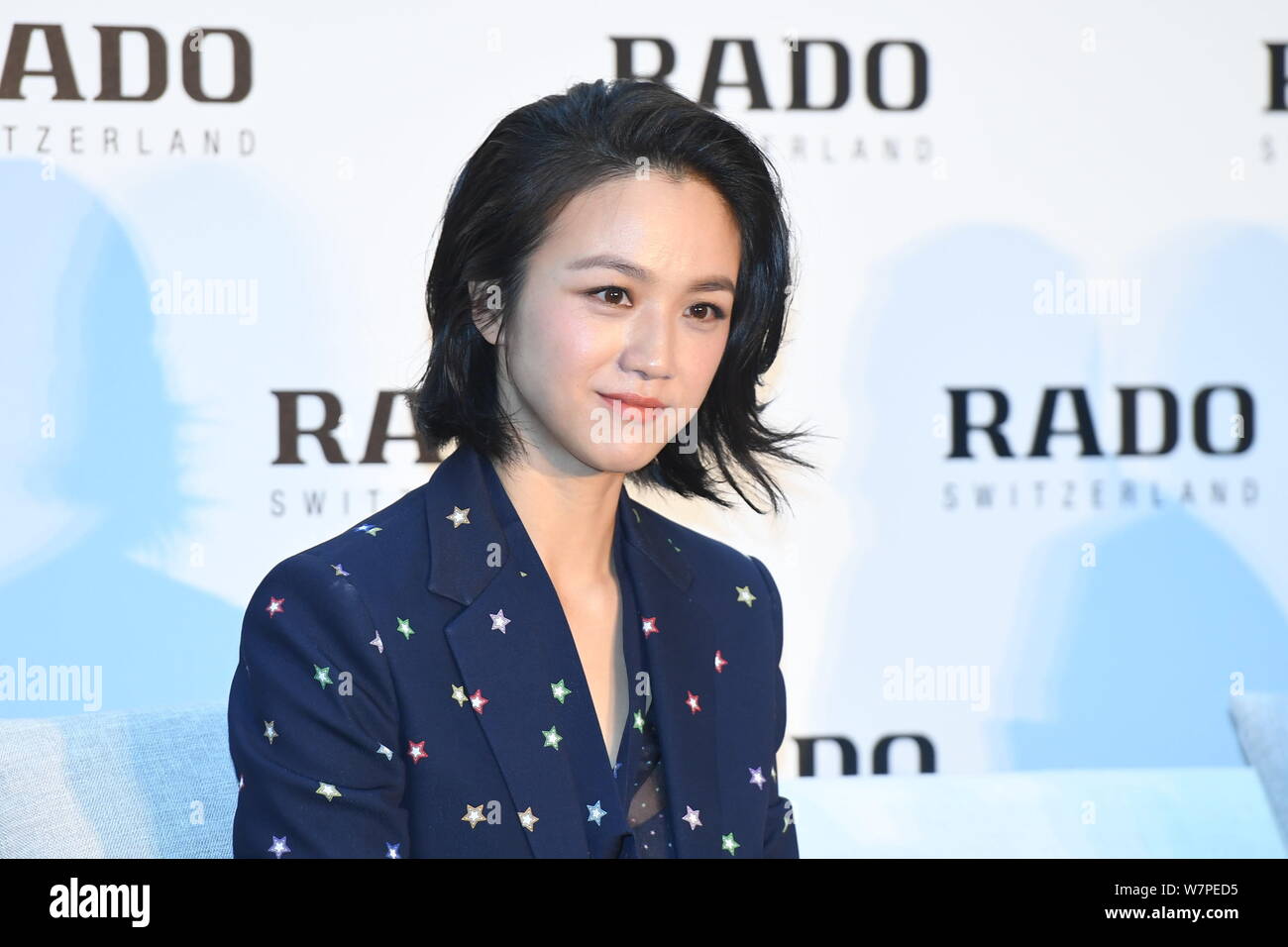 Chinese actress Tang Wei attends a promotional event for RADO watches ...