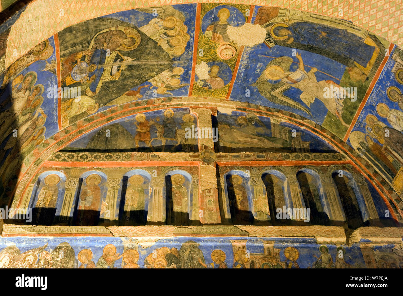 Frescoes in Goreme Open Air Museum's rock-cut Byzantine Tokali Kilise ...
