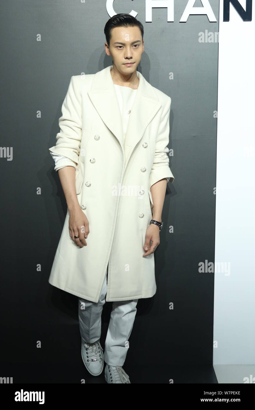 Hong Kong singer and actor William Chan poses at the "Chanel J12" party ...