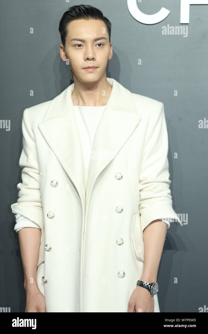 Hong Kong singer and actor William Chan poses at the "Chanel J12" party ...