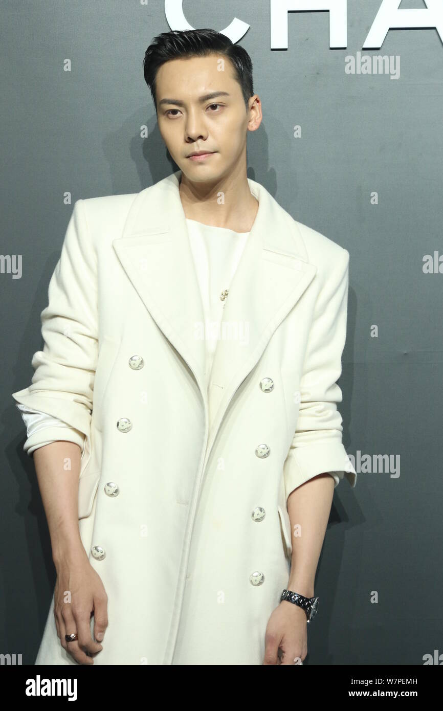 Hong Kong singer and actor William Chan poses at the "Chanel J12" party ...