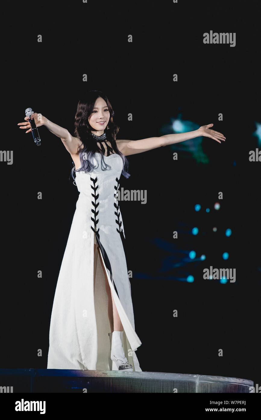 South Korean singer Kim Tae-yeon, better known as Taeyeon, of South ...