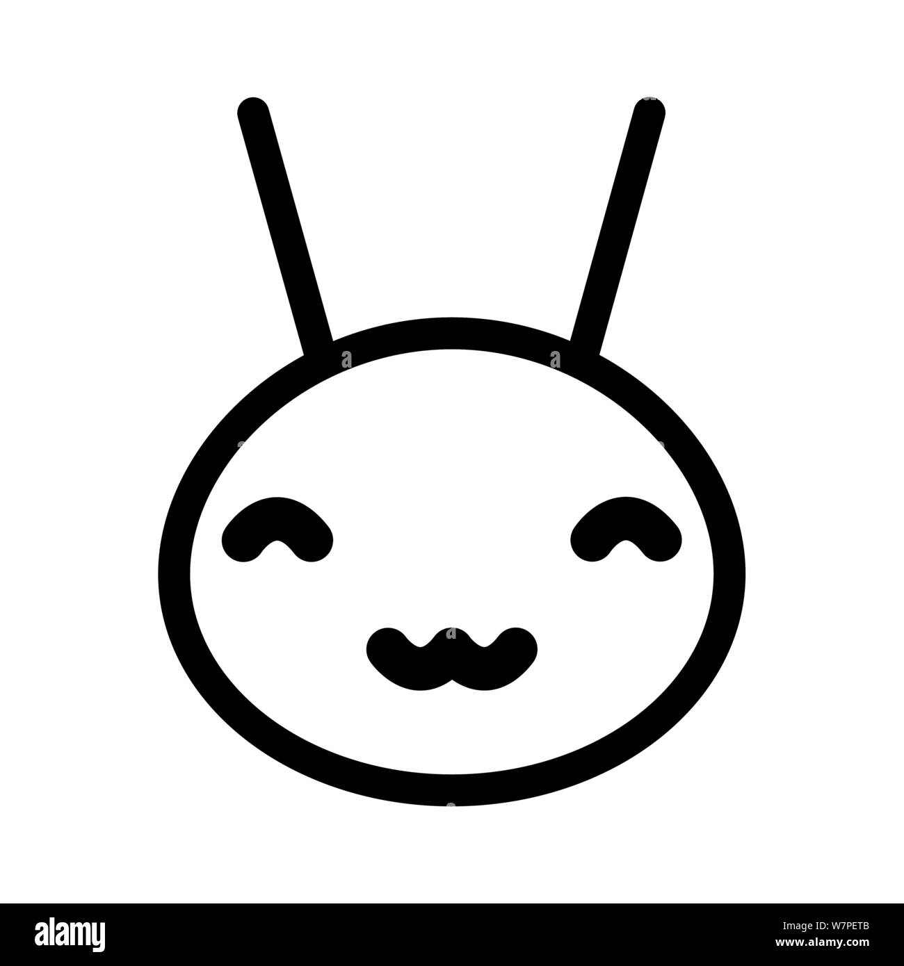 cute little dragon fly insect head kawaii vector illustration design ...