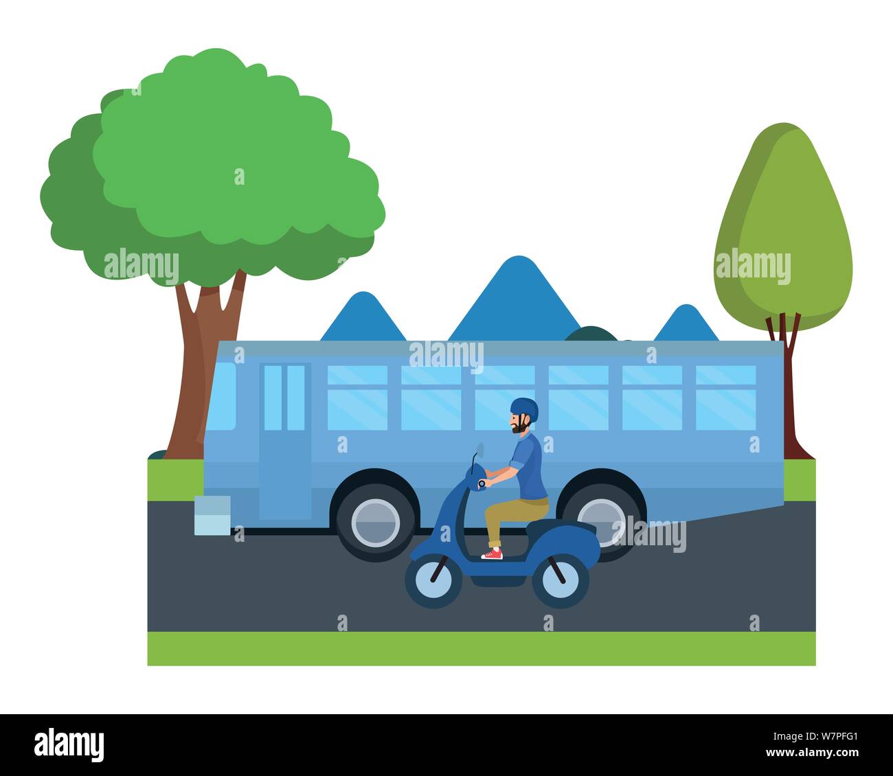 Transport and vehicles riding cartoon Stock Vector Image & Art - Alamy