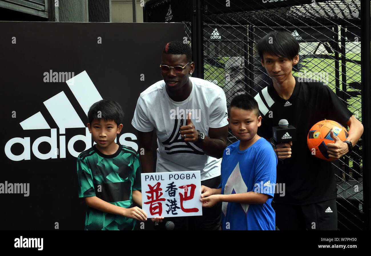 French football player Paul Pogba of English Premier League soccer club ...