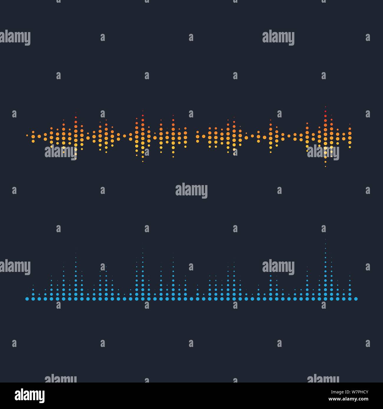 Sound waves vector illustration design template Stock Vector Image ...