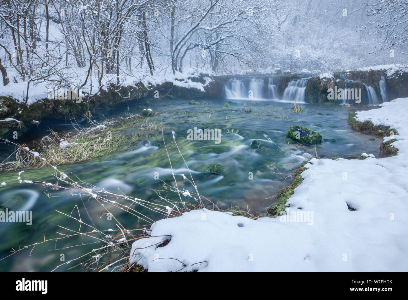 The River Lathkill. Lathkill Dale National Nature Reserve (SSSI), Peak ...