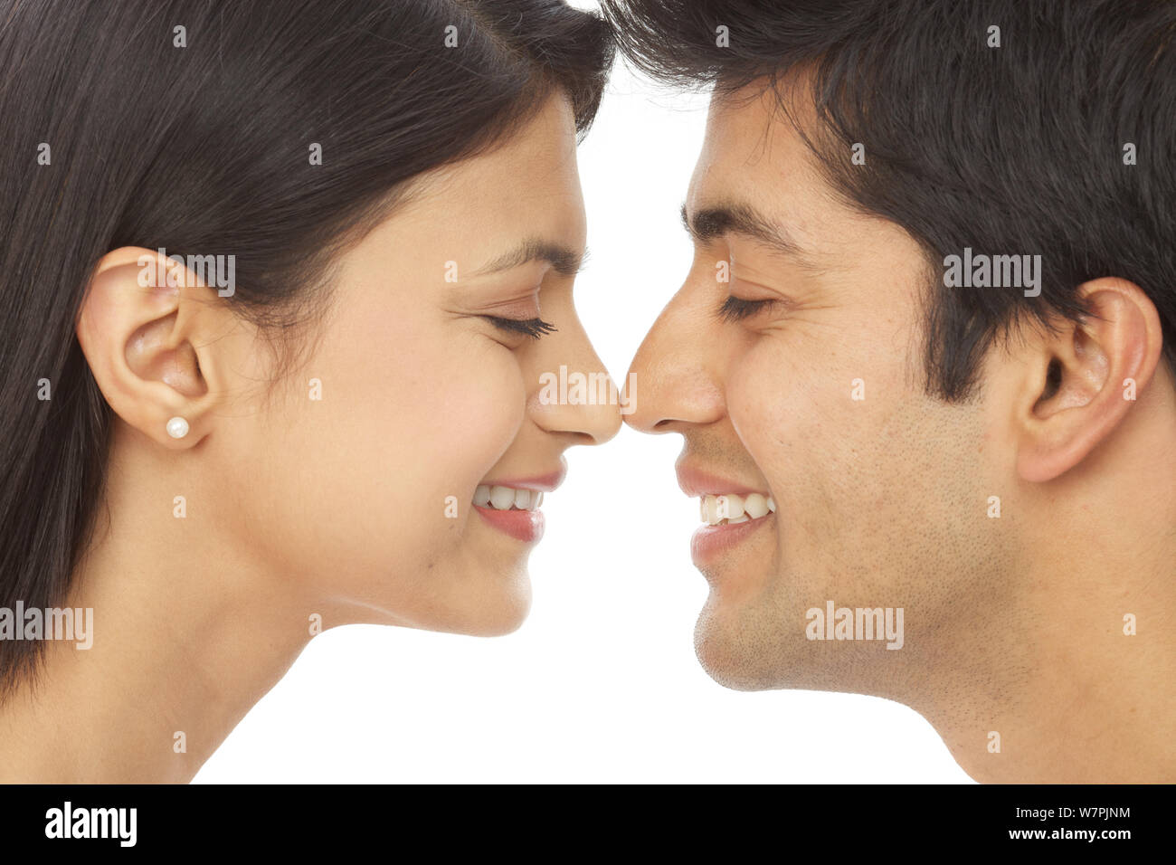 Couple loving nose to nose hi-res stock photography and images - Alamy