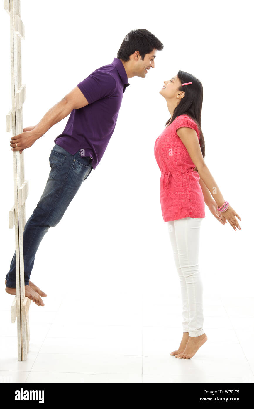 Young couple romancing Stock Photo - Alamy