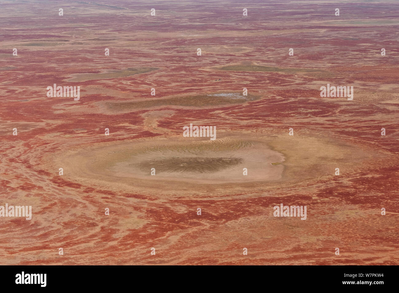 Aerial of Sturt Stoney Desert with gibber rocks. Gibber rocks are ...