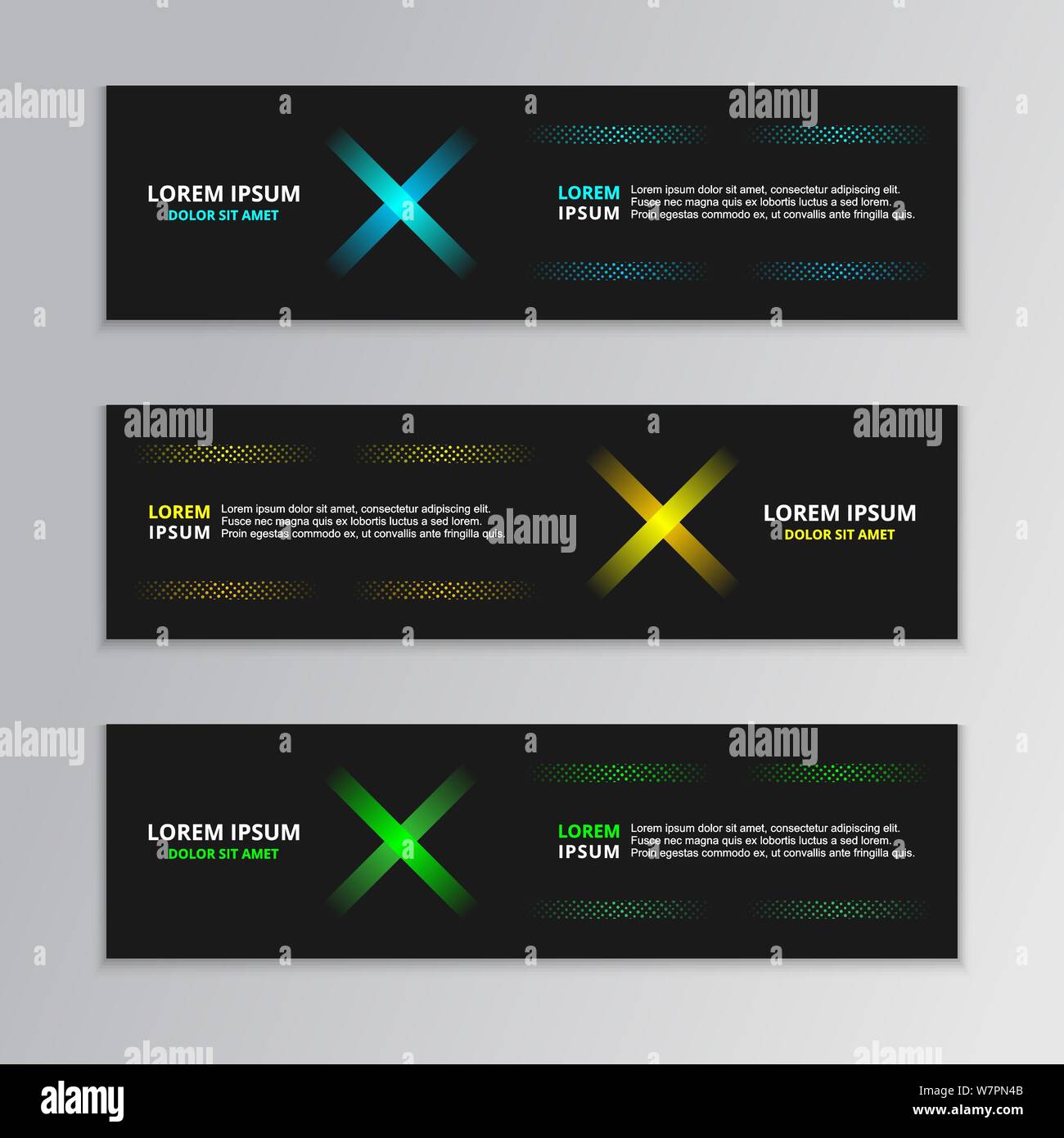 Futuristic abstract banner template for company corporate techno ...