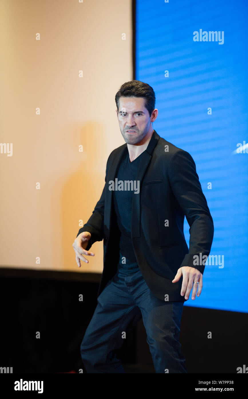English actor Scott Adkins poses at an event during the 20th Shanghai ...