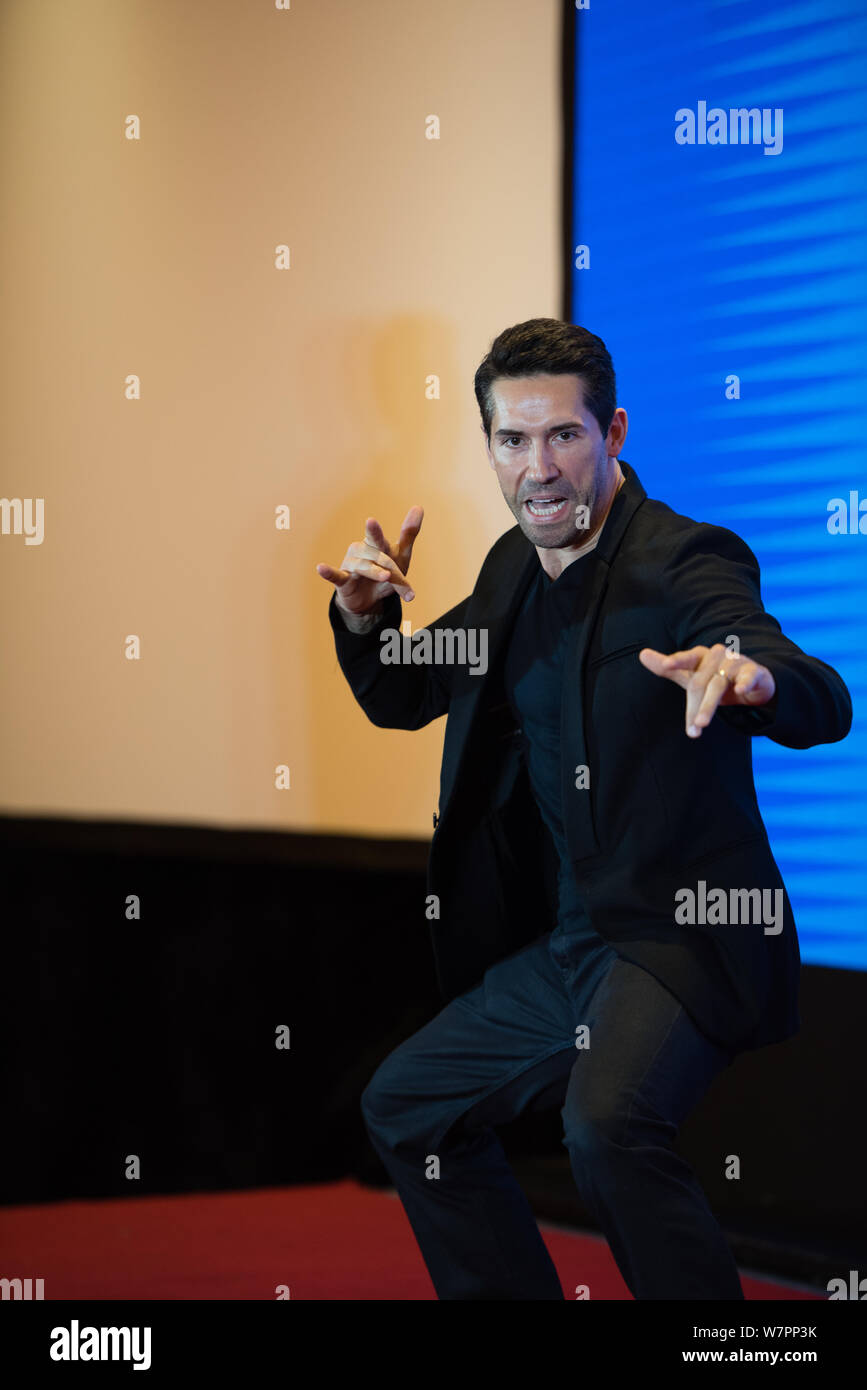 English actor Scott Adkins poses at an event during the 20th Shanghai ...