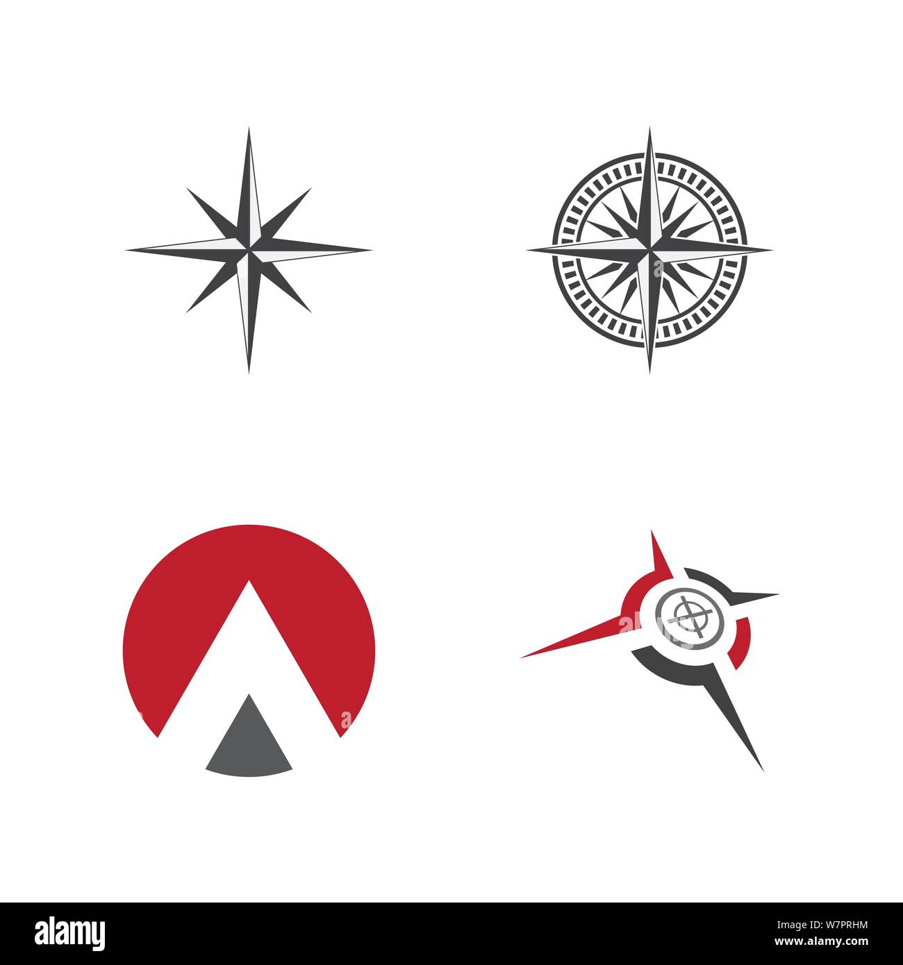Compass Logo Template vector icon illustration design Stock Vector ...