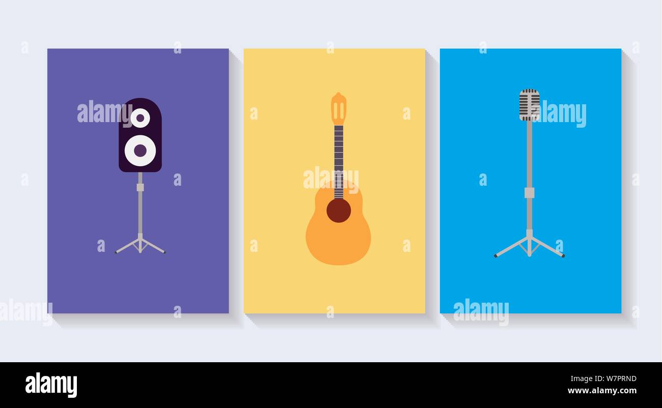 set of musical instruments icons Stock Vector Image & Art - Alamy