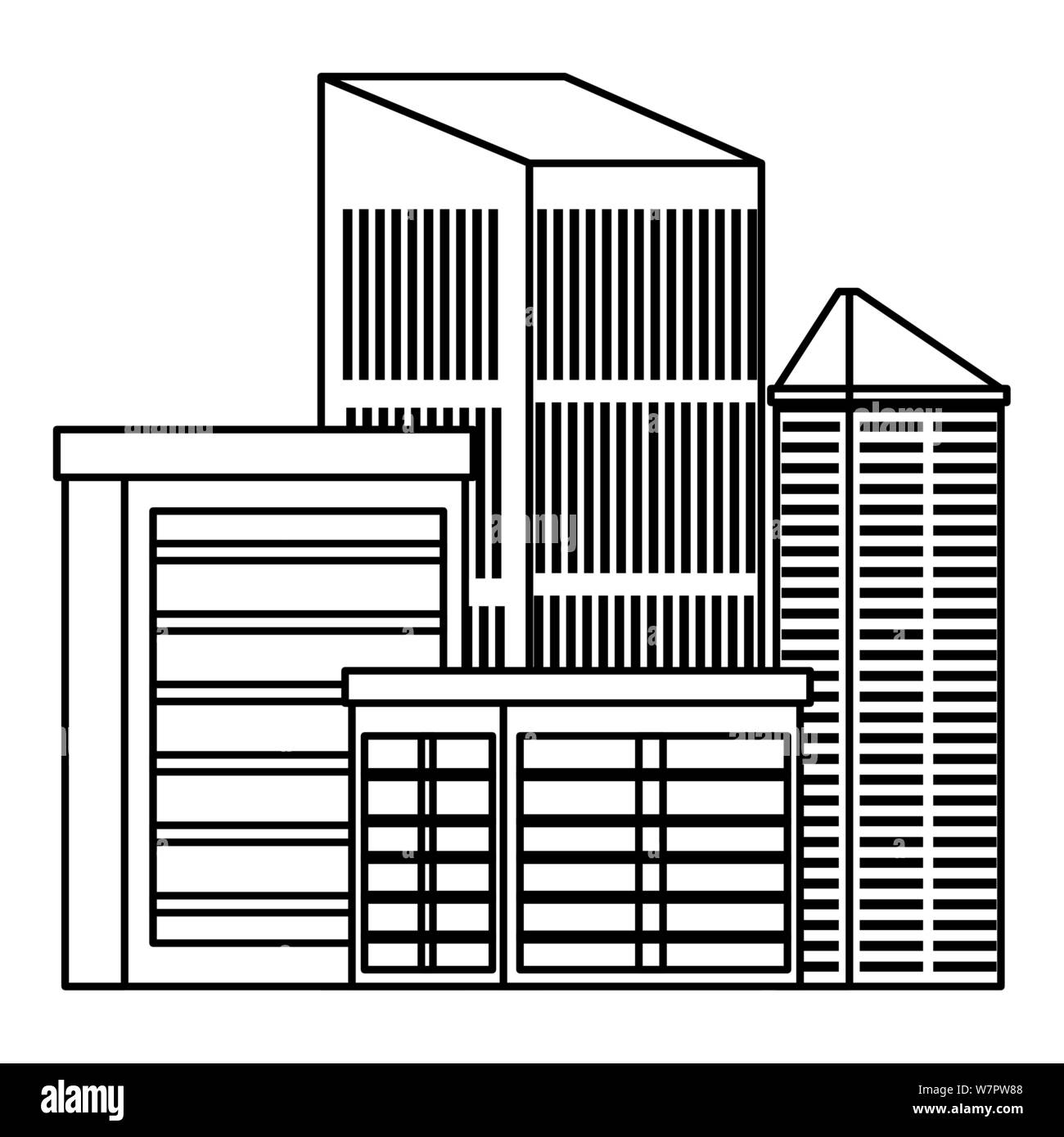 Skyscraper windows office in Cut Out Stock Images & Pictures - Alamy