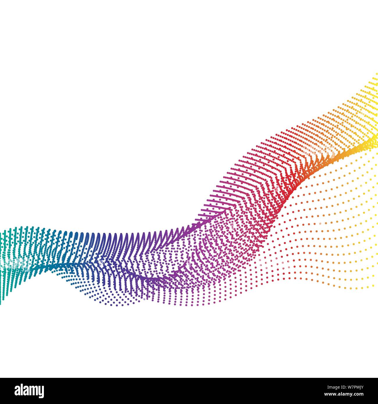 Abstract smooth color wave vector. Curve flow blue motion illustration ...