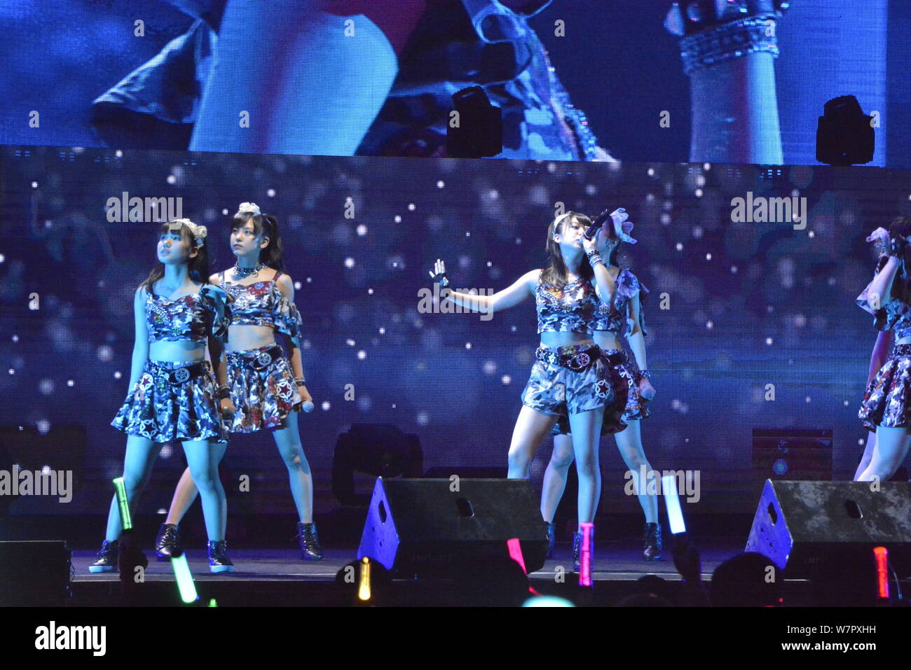 Members of Japanese girl group Morning Musume '17, formerly simply ...