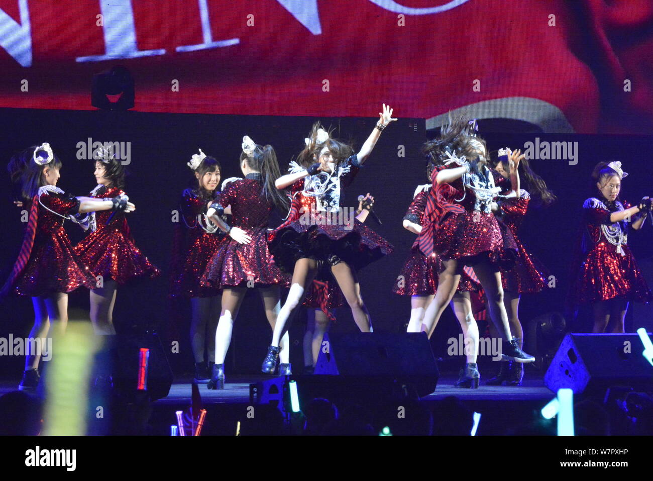 Members of Japanese girl group Morning Musume '17, formerly simply ...