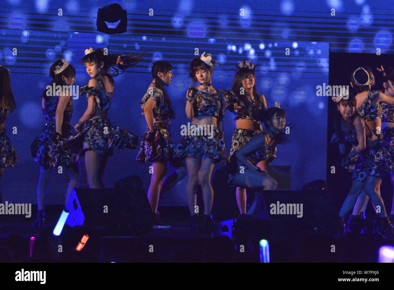 Members of Japanese girl group Morning Musume '17, formerly simply ...