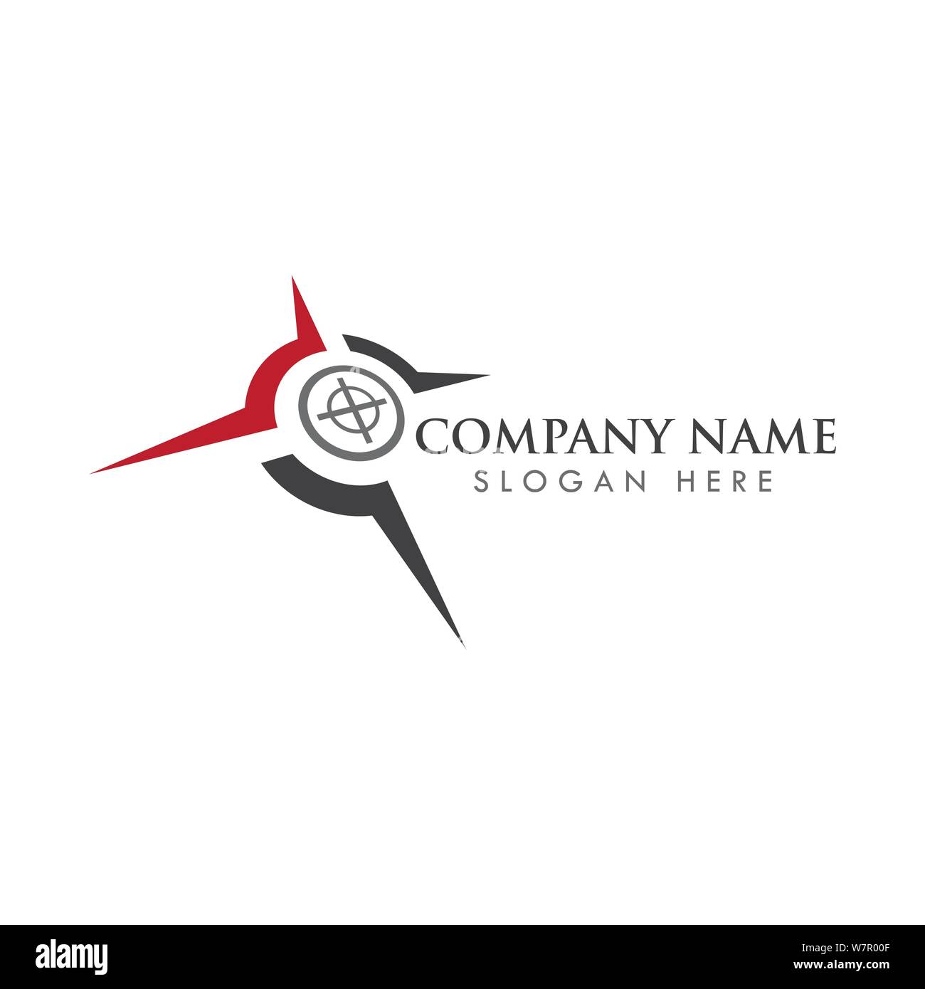 Compass Logo Template Vector Icon Illustration Design Stock Vector